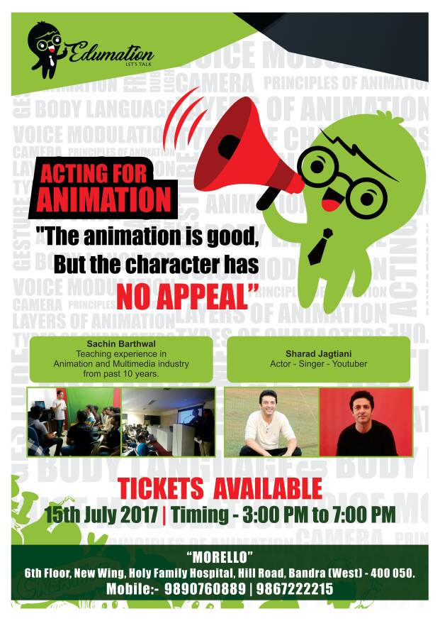 Acting For Animation Participate In Practical Workshop By Edumation Acting For Animation Participate In Practical Workshop By Edumation