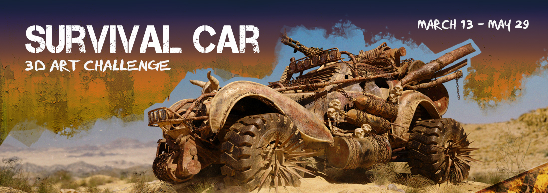 Participate In 3d Art Challenge Survival Car By Hum3d